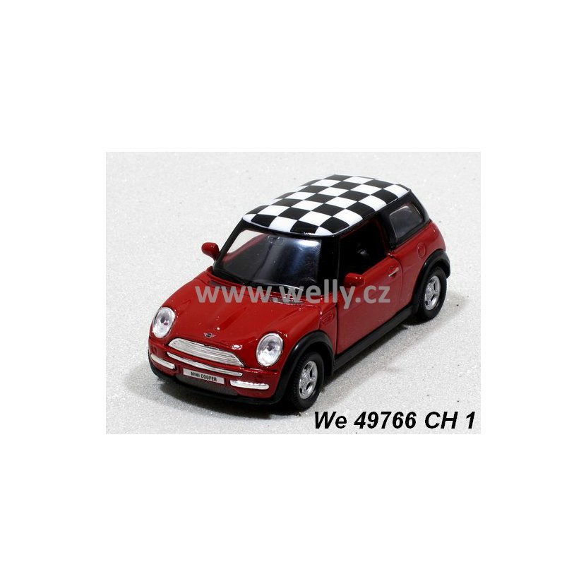 Welly 1:34-39 Mini Cooper (chess-board red) - code Welly 49766CH ...