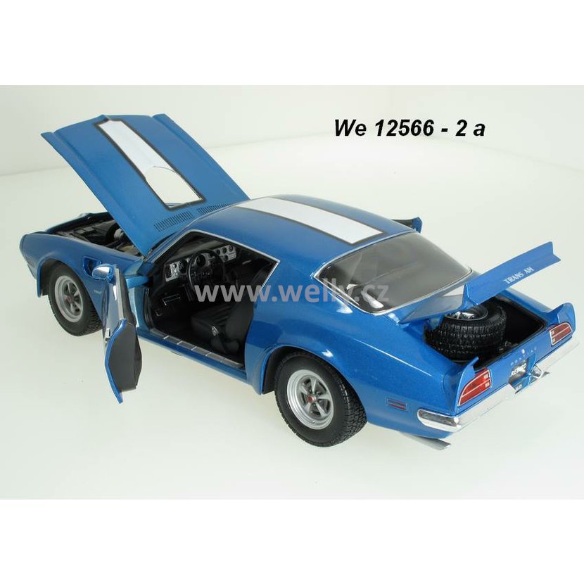 Welly 1:18 MOQ Pontiac 1972 Firebird Trans Am (metallic blue) - code ...
