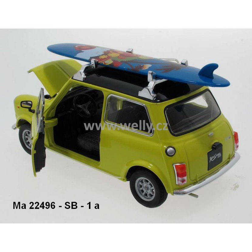 Welly 1:24 Mini cooper 1300 with surf (yellow) - code Welly 22492SB ...