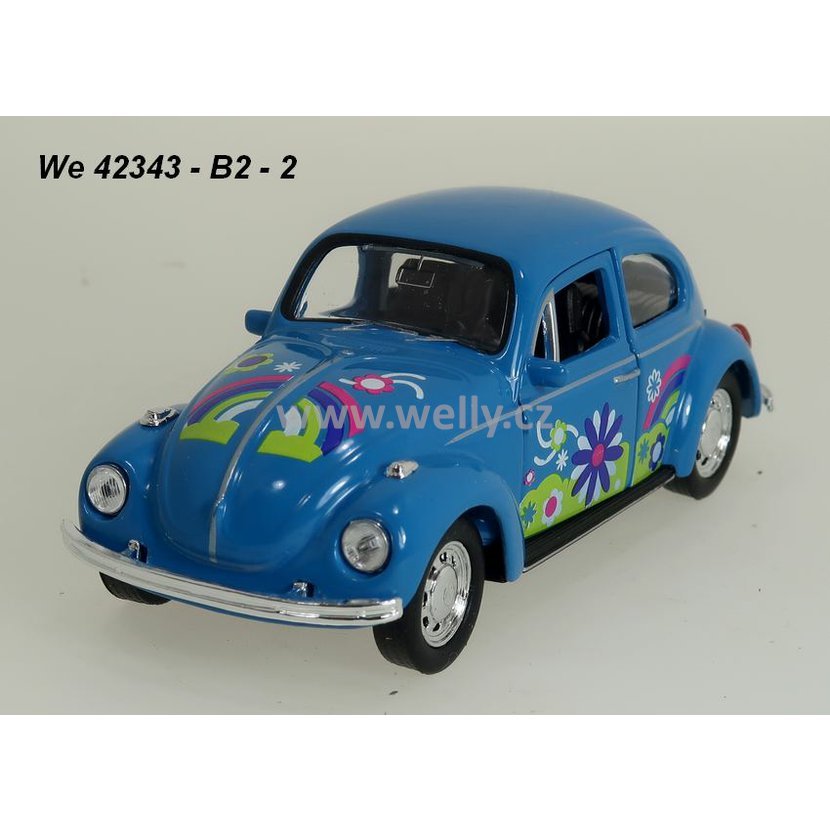 Welly 1:34-39 Volkswagen Beetle Hard Top Summer (blue) - code Welly ...