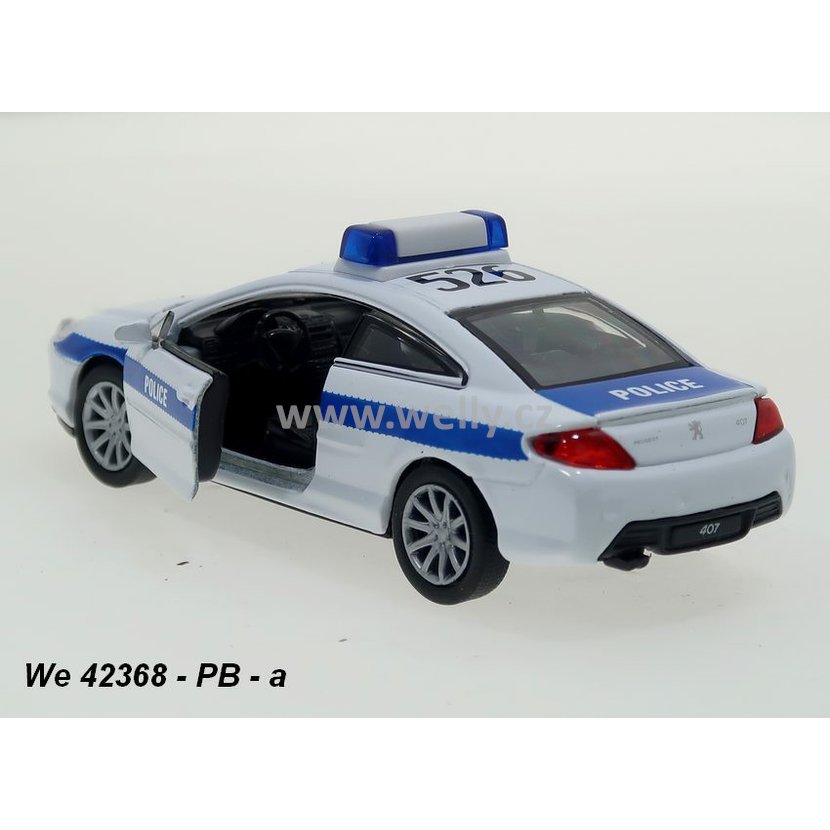 Welly 1:34-39 Peugeot Coupé 407 (Police) - code Welly 42368PB, modely ...